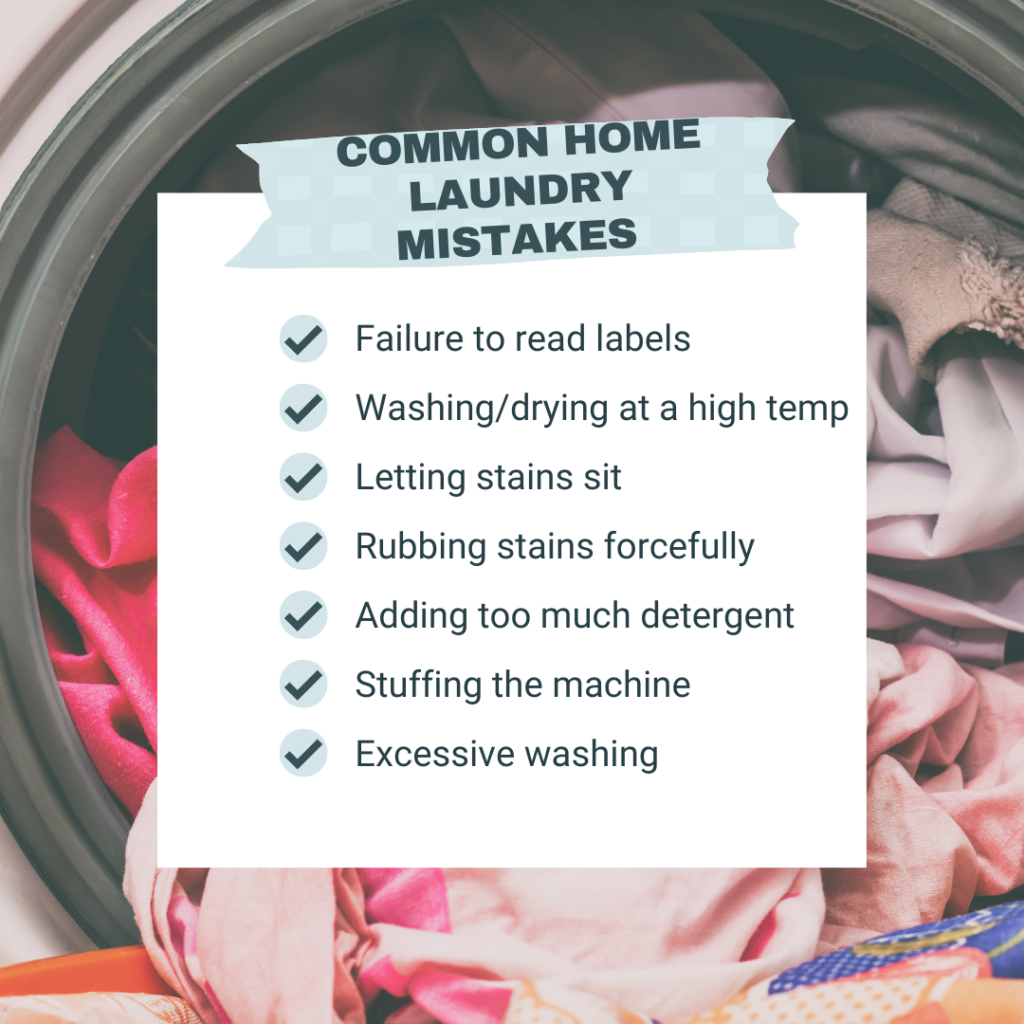 Common Home Laundry Mistakes - Oak Neck Cleaners